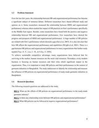 Impact of HR Practices on Organizational Performance of RMG sector in ...