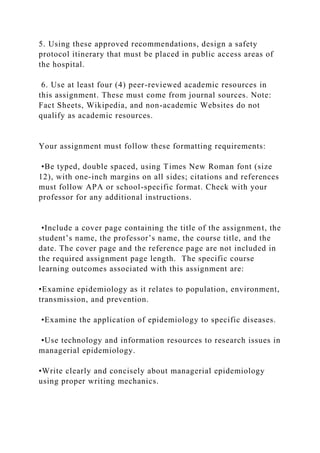 Assignment 1 Applications of Epidemiology – A Case Study Due W | DOCX