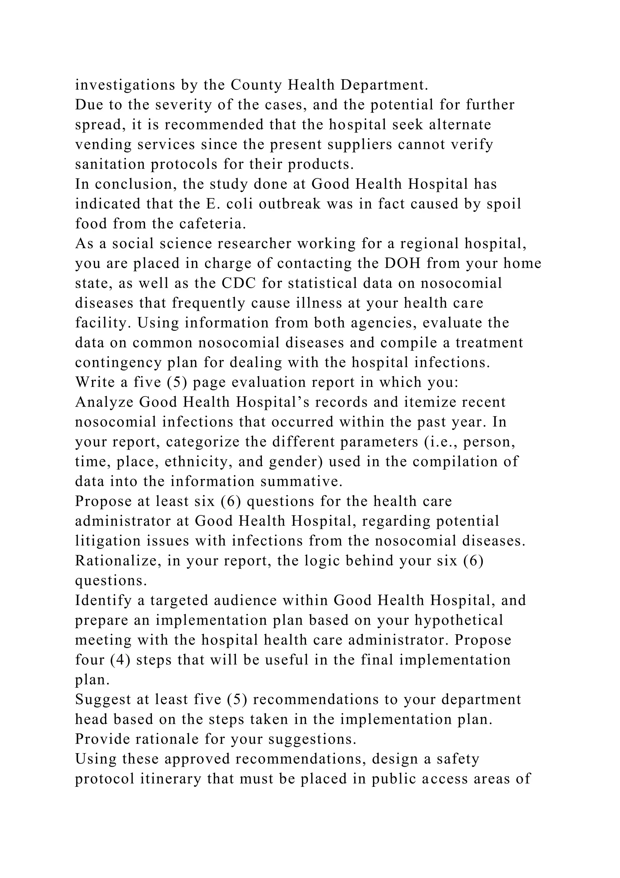 Assignment 1 Applications of Epidemiology – A Case StudyThe sit.docx