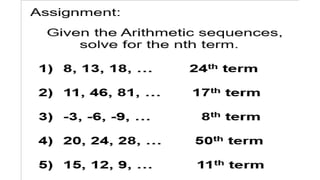 assignment 1 arithmetic sequence 10-earth.pptx