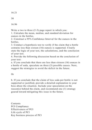 Assignment 1Assignment 1 Bottling Company Case StudyDue Week.docx