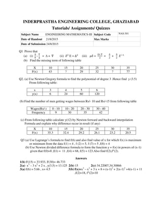Assignment 1 b | PDF | Physics | Science