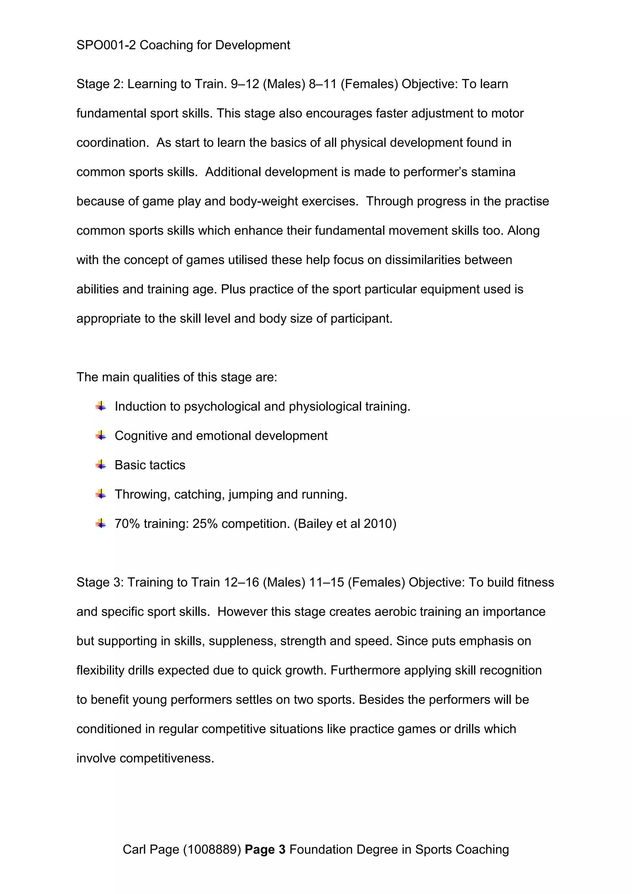 Developing Young Performers (8-16 Years Old) Through The Long Term ...