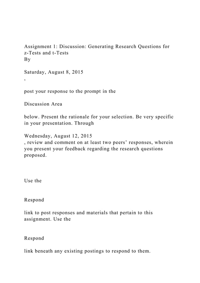 Assignment 1 Discussion Generating Research Questions For Z Te docx assignment-1-discussion-generating-research-questions-for-z-te-docx