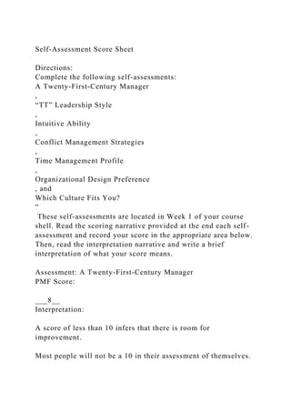 Assignment 1Finding the Leader in You Self-Assessment Johari.docx