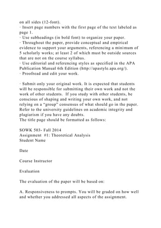 Assignment #1 Guidance_Fall 2014_Prof. VergaraUniver.docx