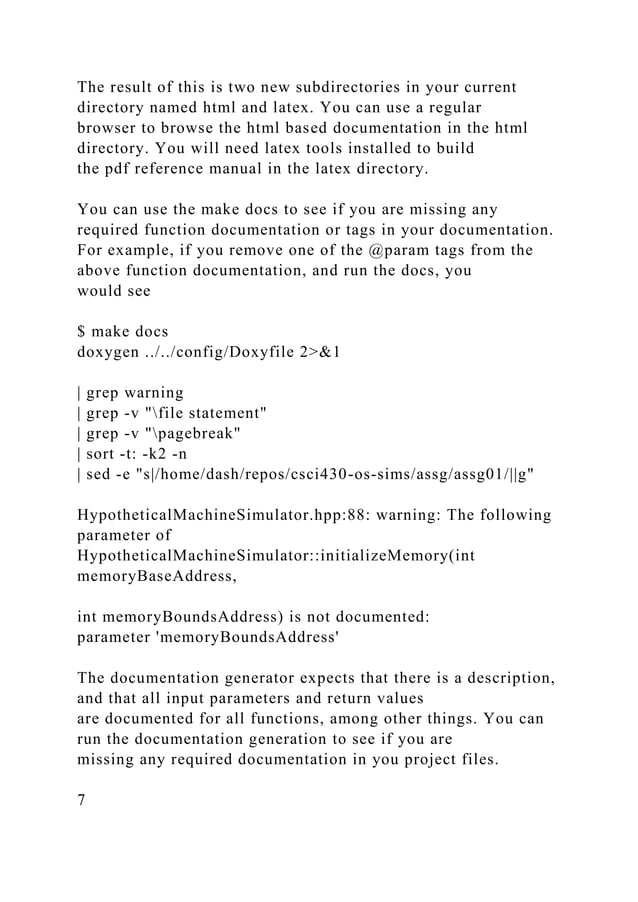 Assignment 1 Hypothetical Machine SimulatorCSci 430 Int.docx