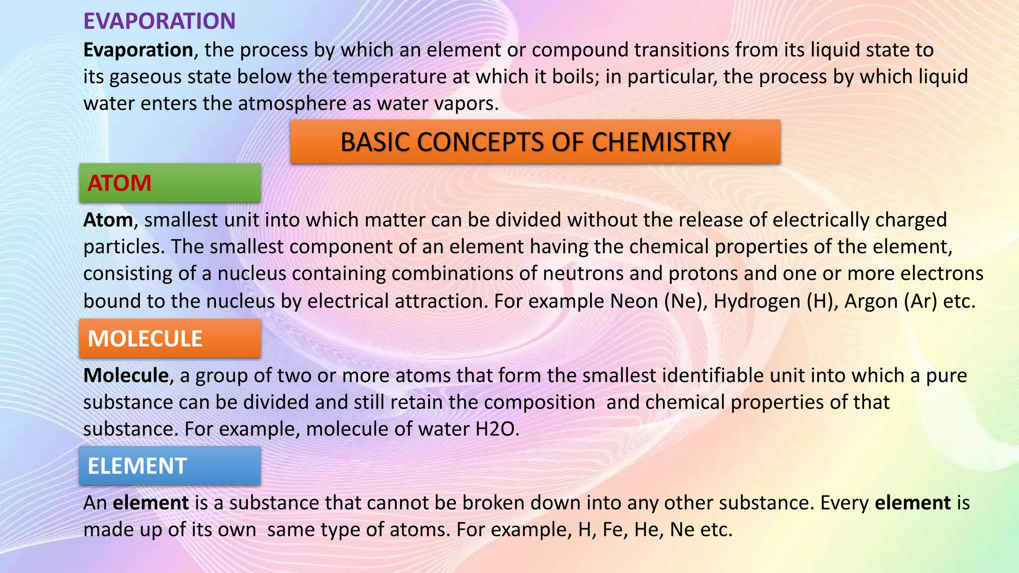 Basic Terminologies IN Chemistry, Applications of Inorganic Chemistry ...