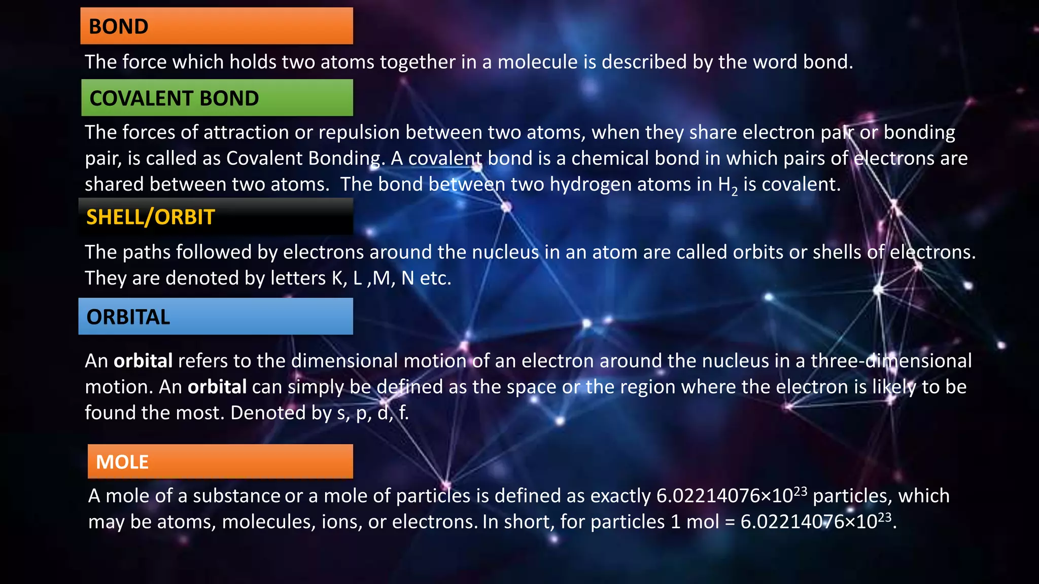 Basic Terminologies IN Chemistry, Applications of Inorganic Chemistry ...
