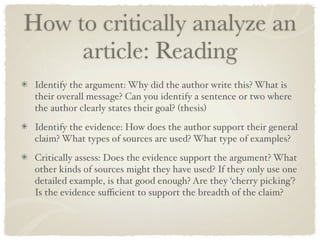 Assignment 1 instructions | KEY | Science