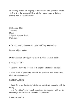 Assignment #1 job interview presentation for the purpose of thi | DOCX