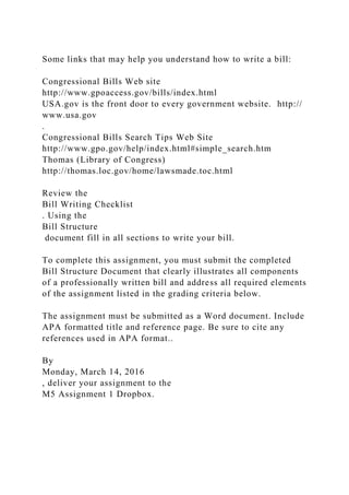 Assignment 1 LASA 2 Write Your Own BillScenarioYou are a.docx ...