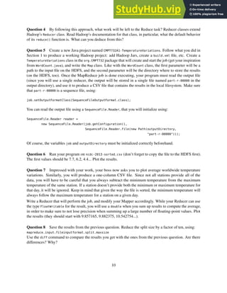 Assignment 1 MapReduce With Hadoop | PDF