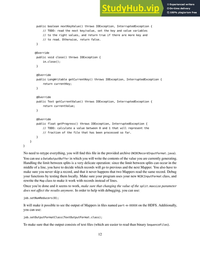 Assignment 1 MapReduce With Hadoop | PDF