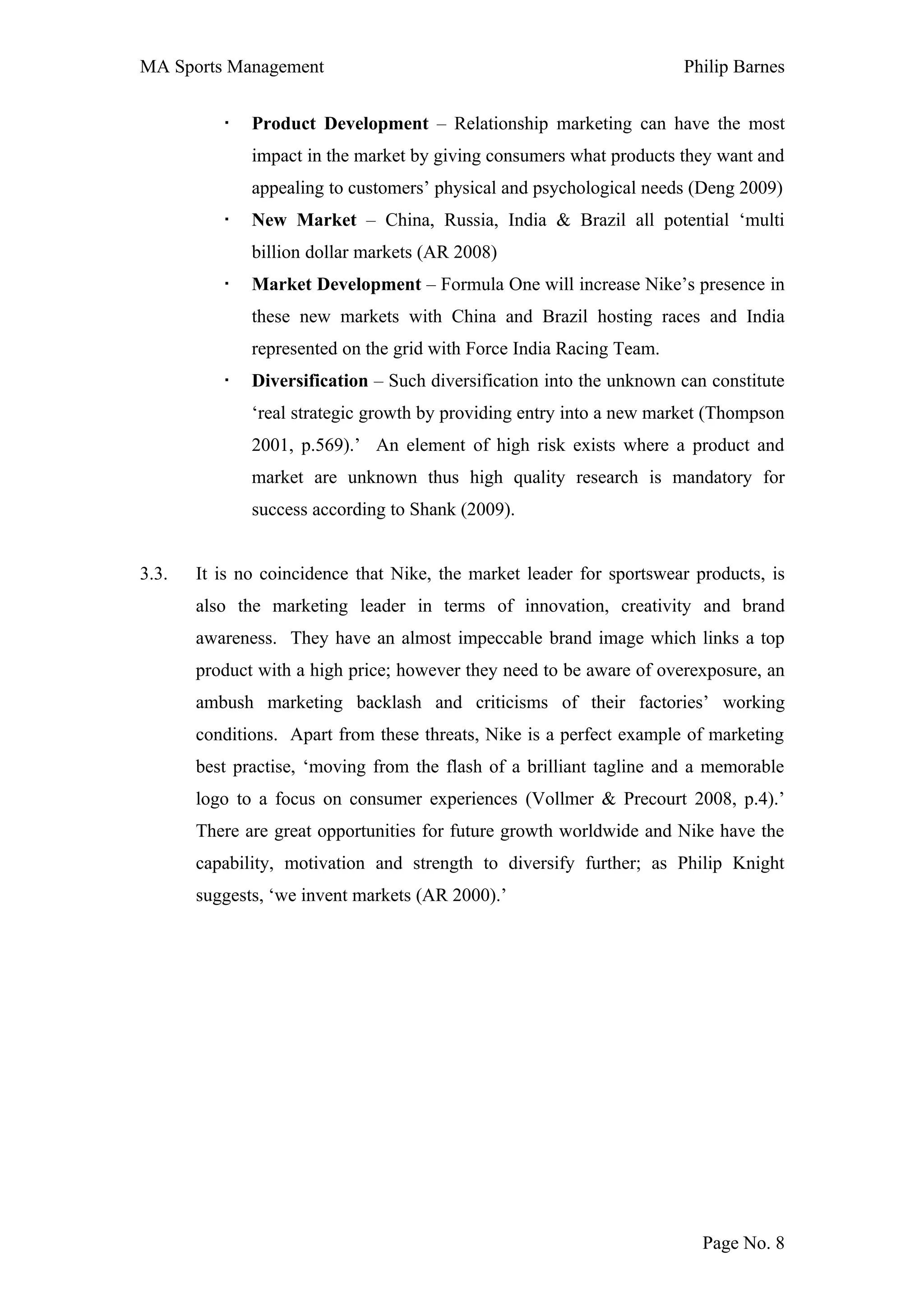 Nike Marketing Analysis | DOC