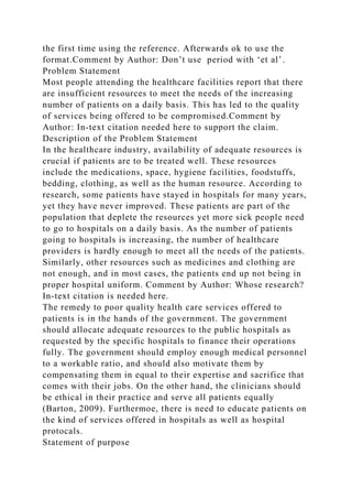 Assignment 1Part 1 Defining the ProblemProblem Identification.docx