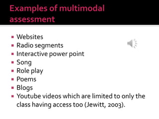 ELN302 Multimodal Assessment | PPTX