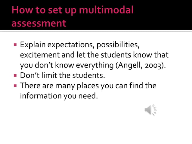 ELN302 Multimodal Assessment | PPT