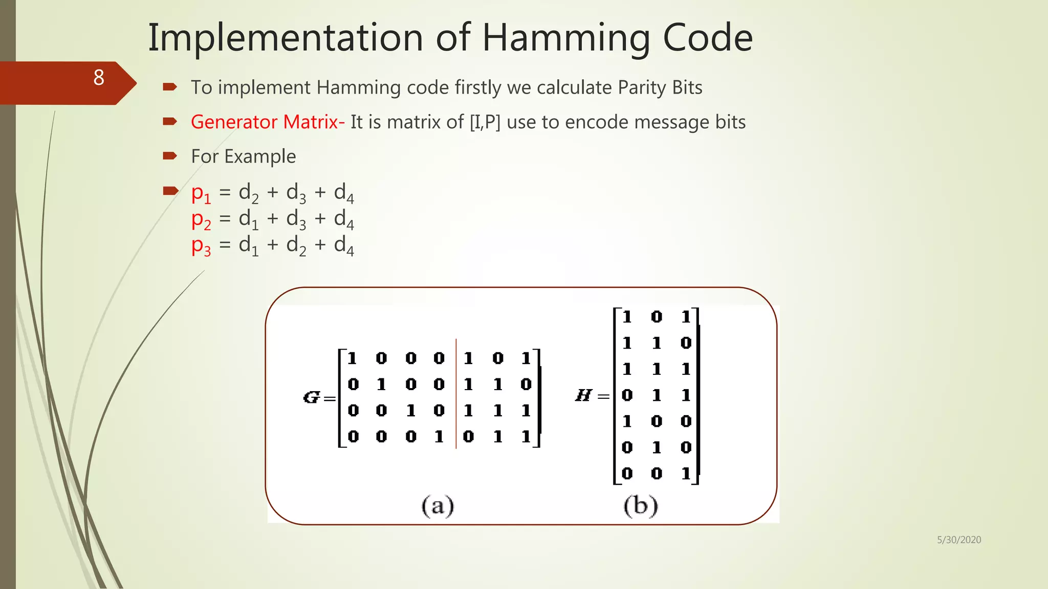 Hamming Code System Ppt