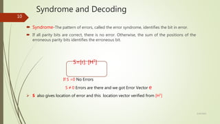 Hamming code system | PPTX