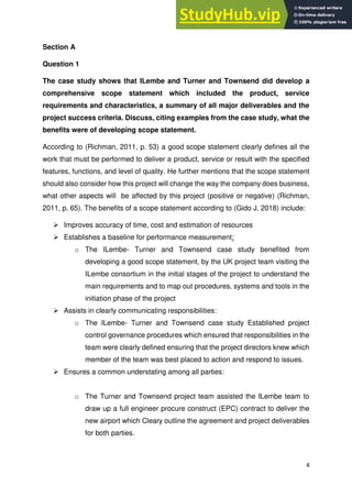 Assignment 1 Project Scope And Scheduling | PDF