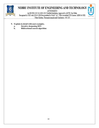 AI3391 ARTIFICIAL INTELLIGENCE Assignment 1 questions.pdf