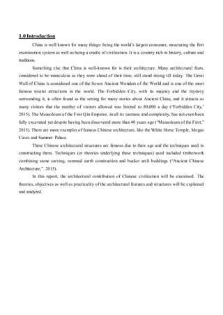 Chinese Architecture Report | DOCX