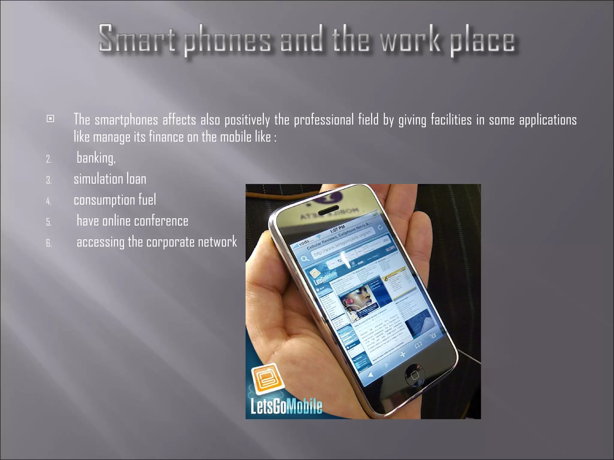 Assignment 1 smartphones | PPT | Smartphones | Consumer Electronics