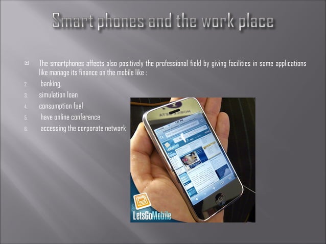 Assignment 1 smartphones | PPT | Smartphones | Consumer Electronics