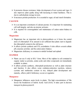 Plant need based nutrient management and fertilizer recommendation | DOCX