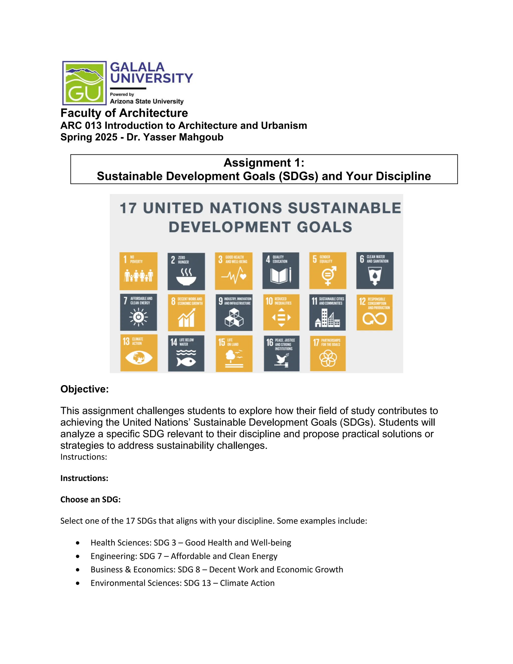 Assignment 1 Sustainable Innovations for SDGs | PDF