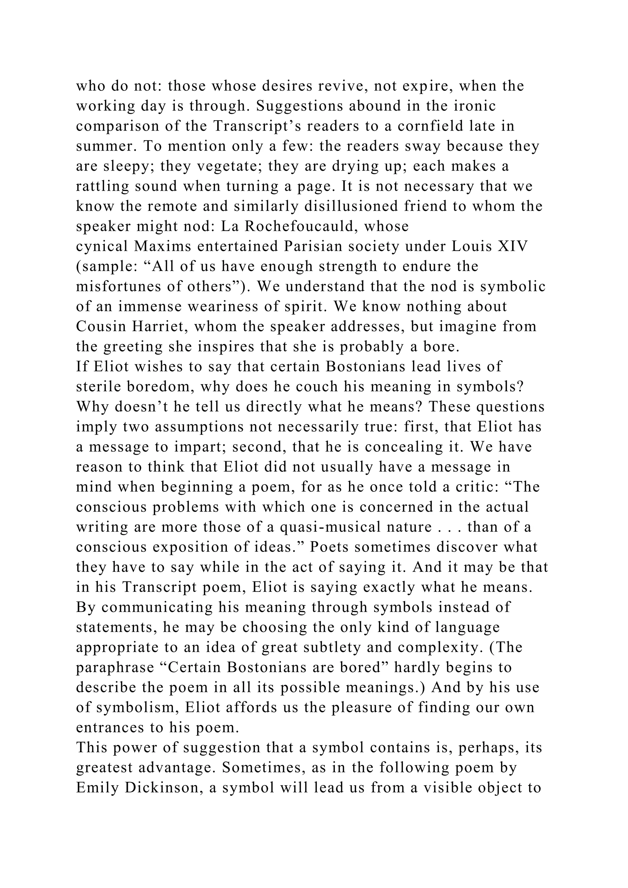 Assignment 1 Symbolism and Metaphor in PoetryComplete and post .docx