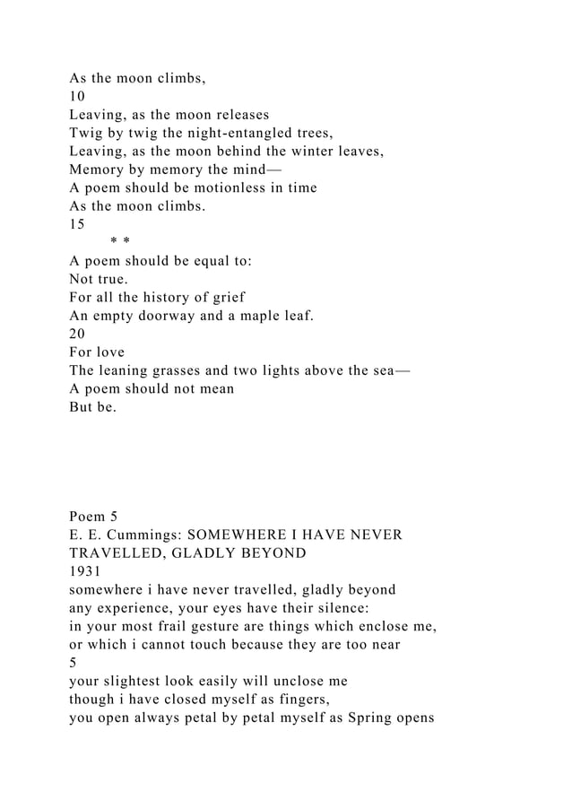 Assignment 1 Symbolism and Metaphor in PoetryComplete and post .docx