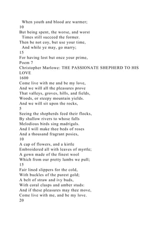 Assignment 1 Symbolism and Metaphor in PoetryComplete and post .docx