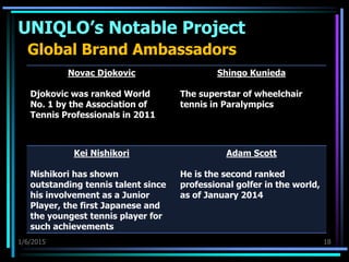 Assignment 1 uniqlo ppt. | PDF | Apparel Industry | Industries