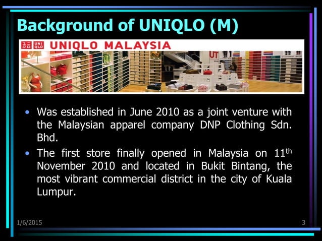 Assignment 1 uniqlo ppt. | PDF | Apparel Industry | Industries