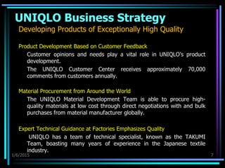 Assignment 1 uniqlo ppt. | PPT