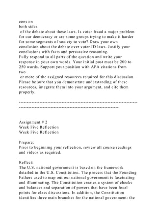 Assignment #1Voting and Voter TurnoutVoting and Voter Turnout.docx