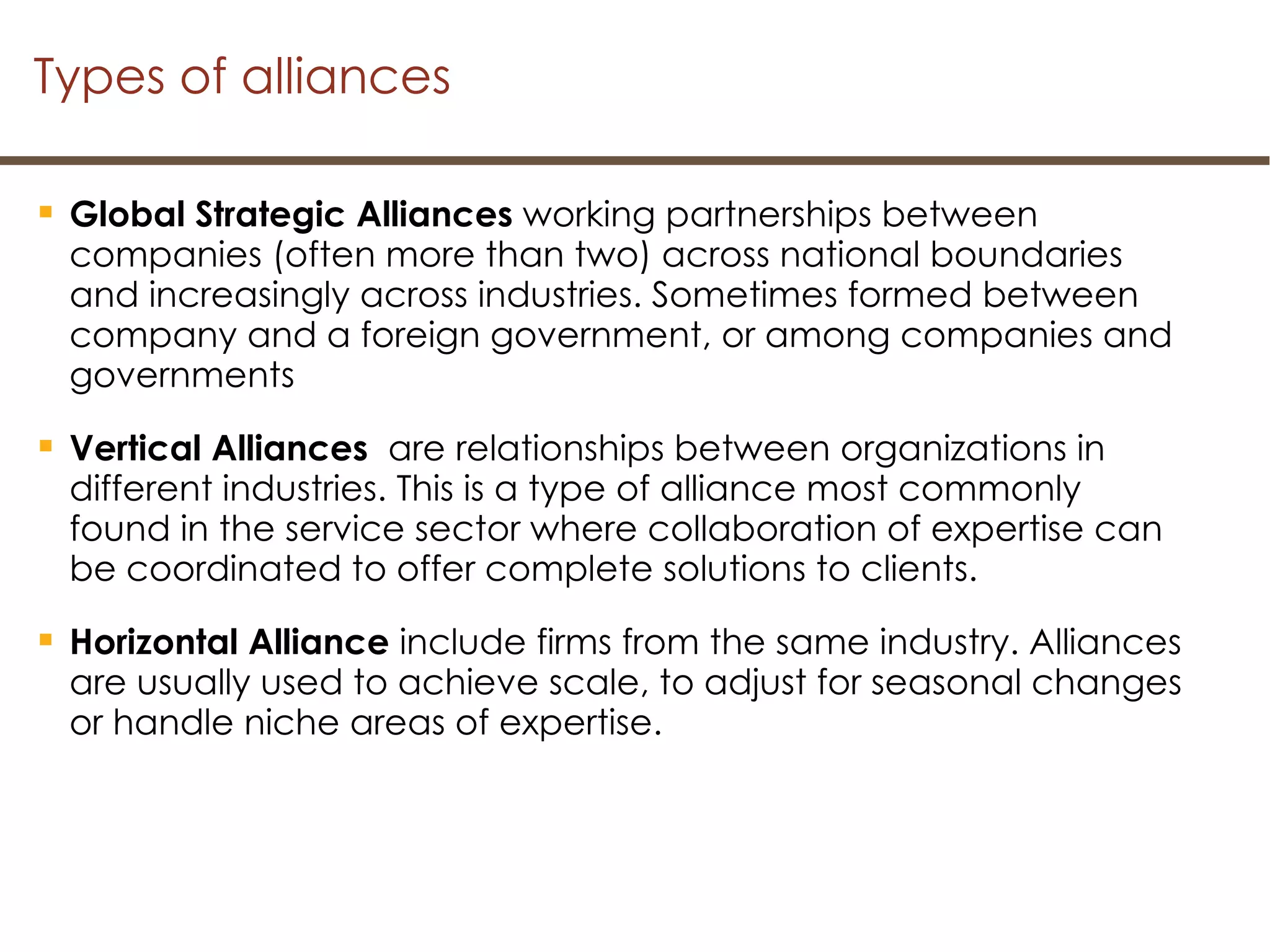 Strategic Alliances | PPT