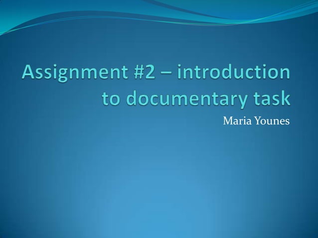 Assignment 2 | PPT