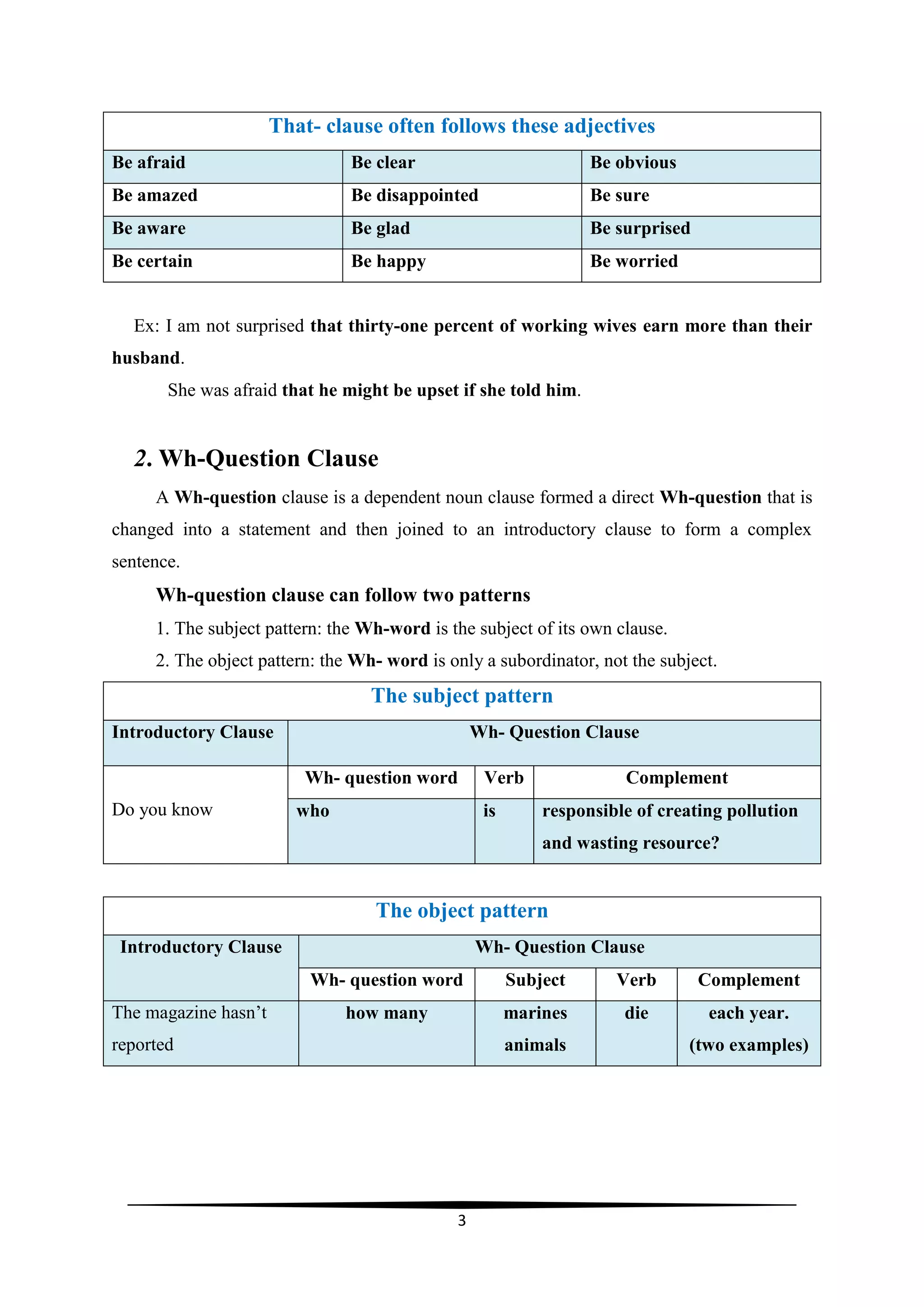 Noun Clause | PDF