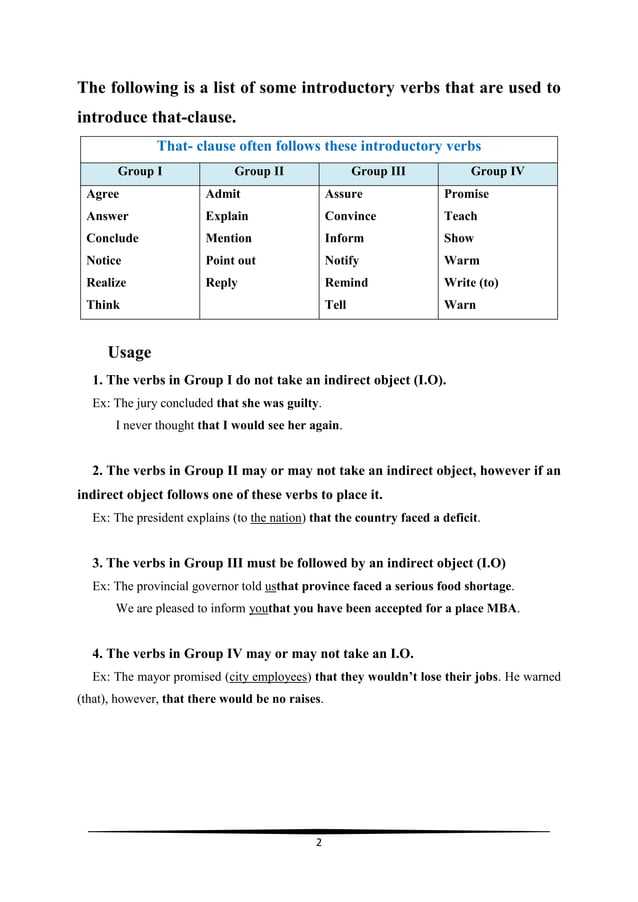 Noun Clause | PDF