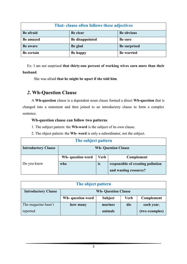 Noun Clause | PDF