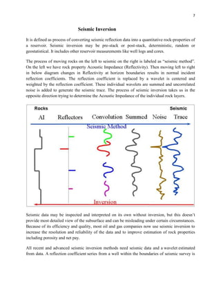 Quantitative and Qualitative Seismic Interpretation of Seismic Data | DOCX