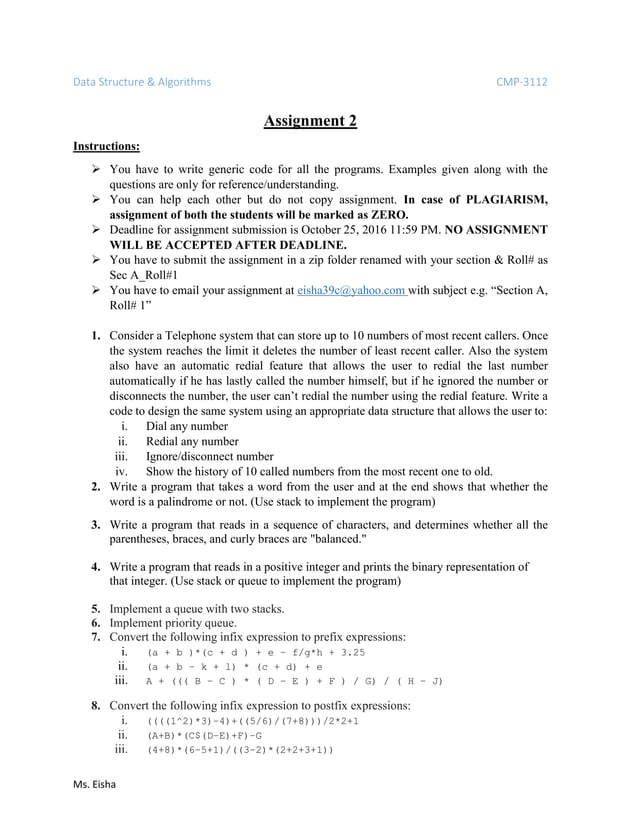 Assignment 2 | PDF