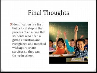 Identifying Gifted Learners | PPTX