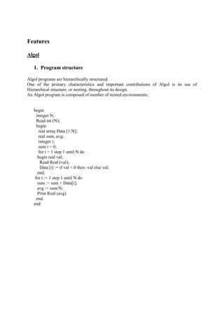 Evaluation and analysis of ALGOL, PASCAL and ADA | PDF