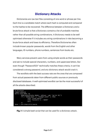 Password Cracking using dictionary attacks | PDF | Information and Network Security | Computing