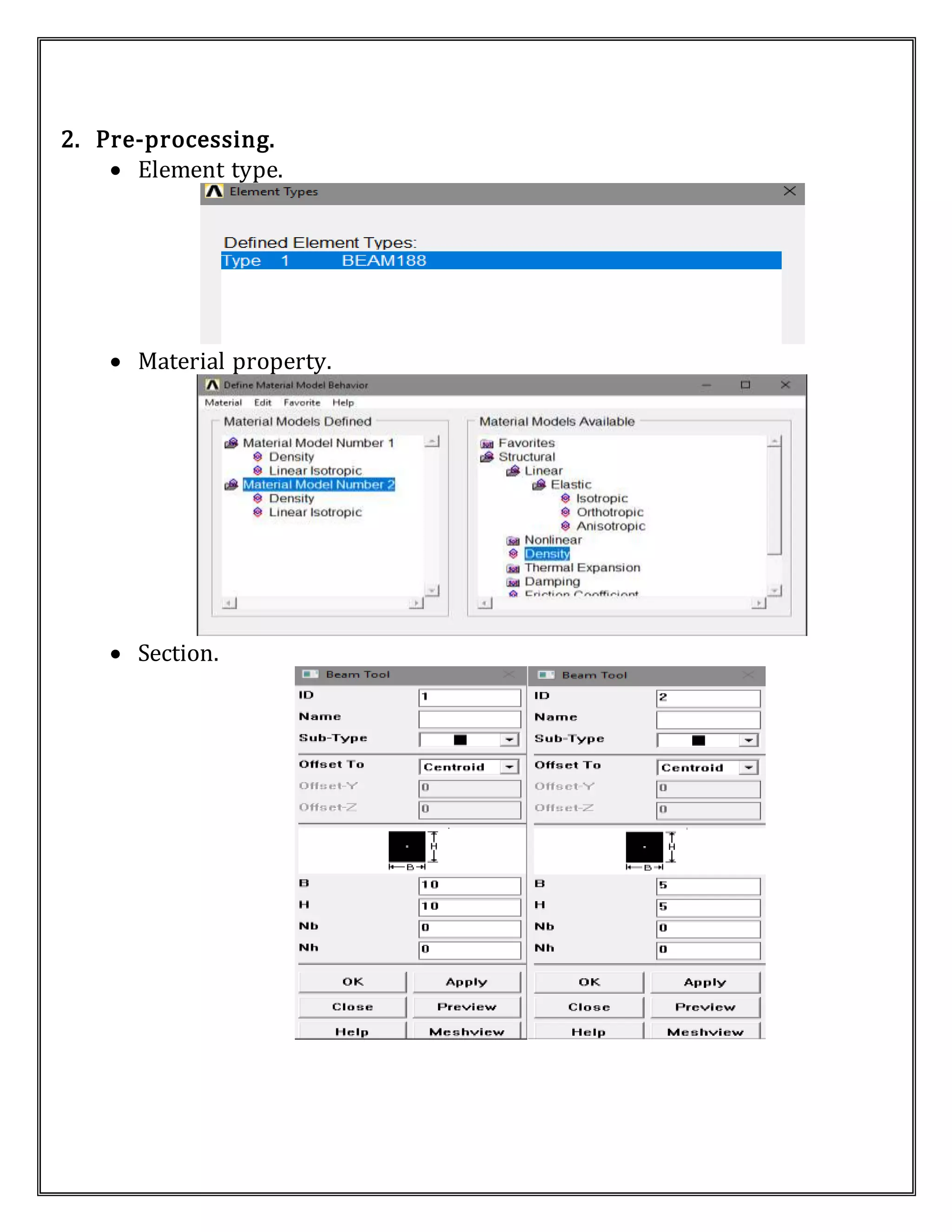How to use Ansys work bench? Example solved | DOCX | Physics | Science