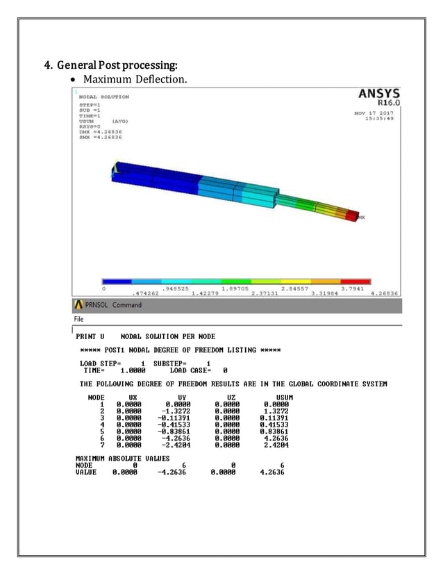 How to use Ansys work bench? Example solved | DOCX | Physics | Science